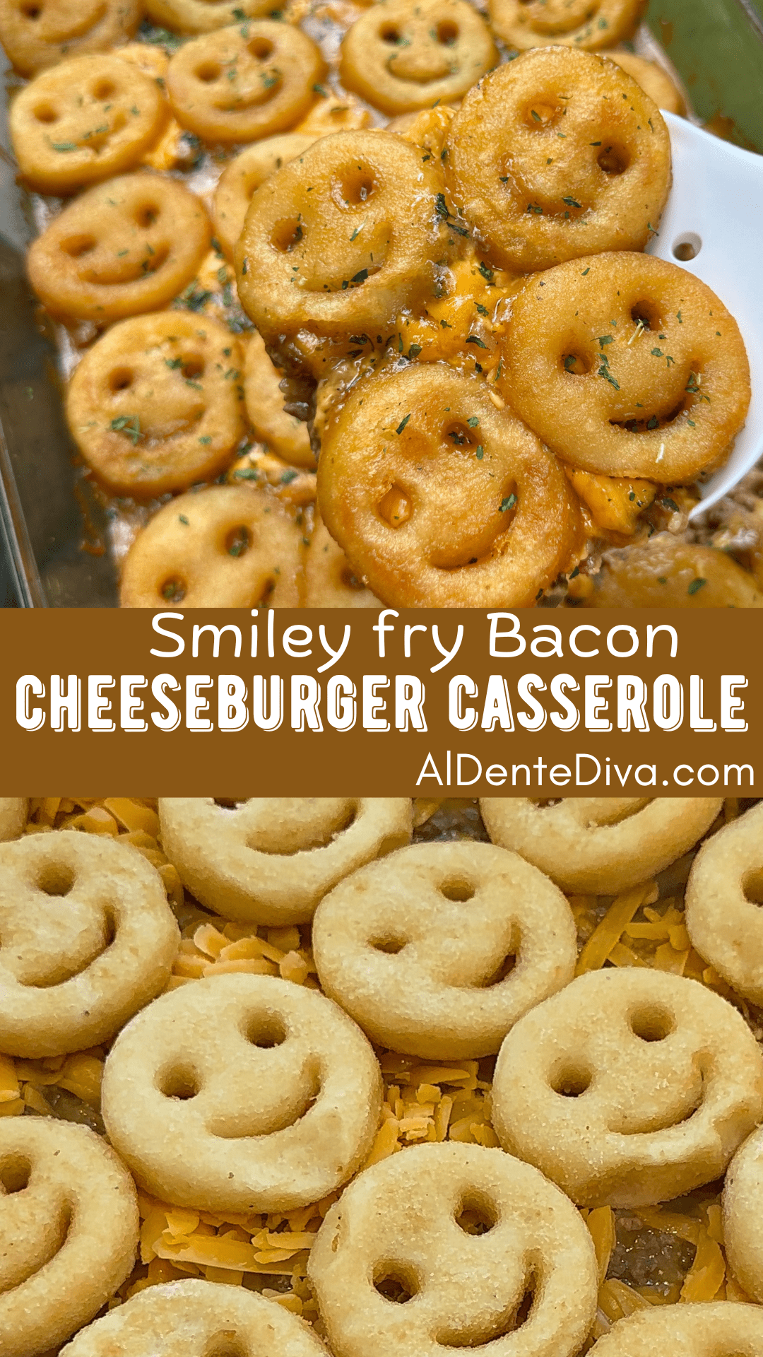 SMILEY FRY BACON CHEESEBURGER CASSEROLE