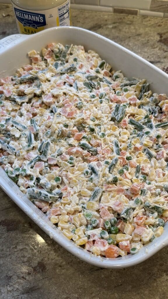 FROZEN MIXED VEGETABLE CASSEROLE