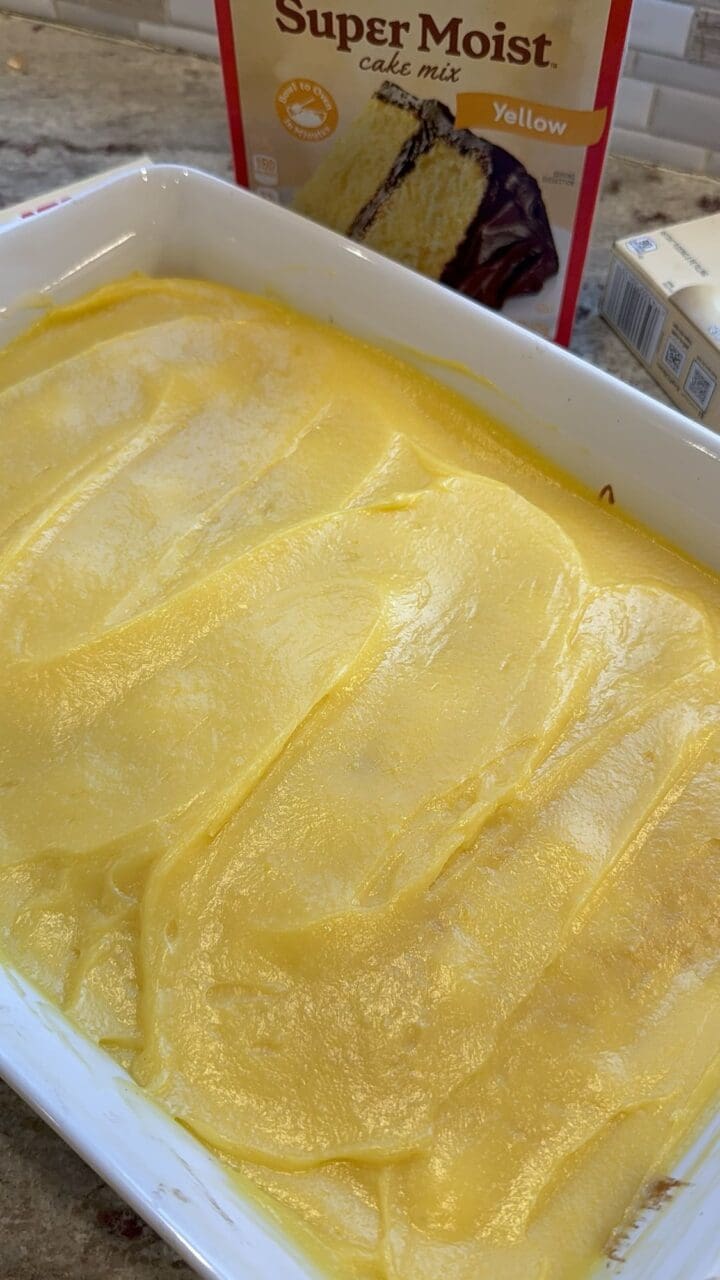 BOSTON CREAM POKE CAKE