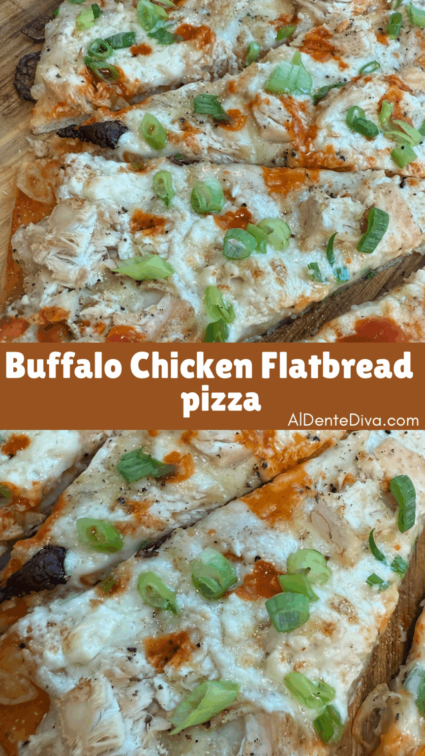 BUFFALO CHICKEN FLATBREAD PIZZA