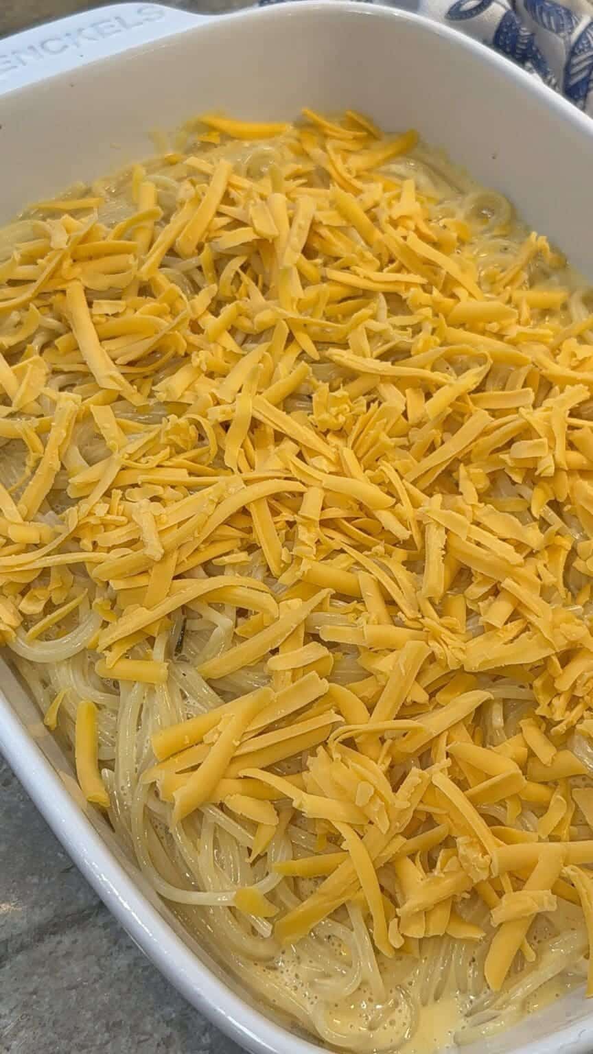 CHEESY BAKED SPAGHETTI