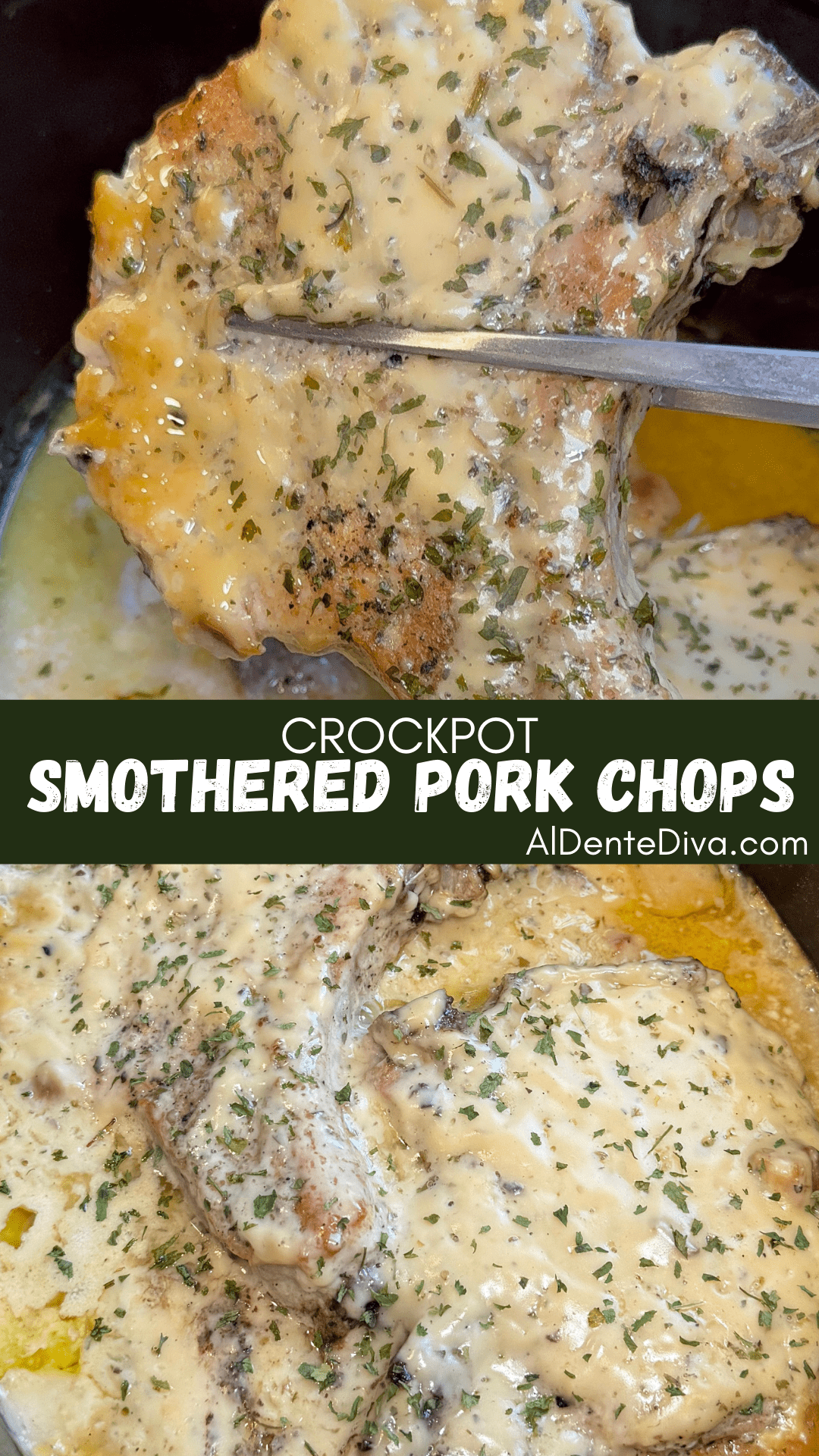 CROCKPOT SMOTHERED PORK CHOPS