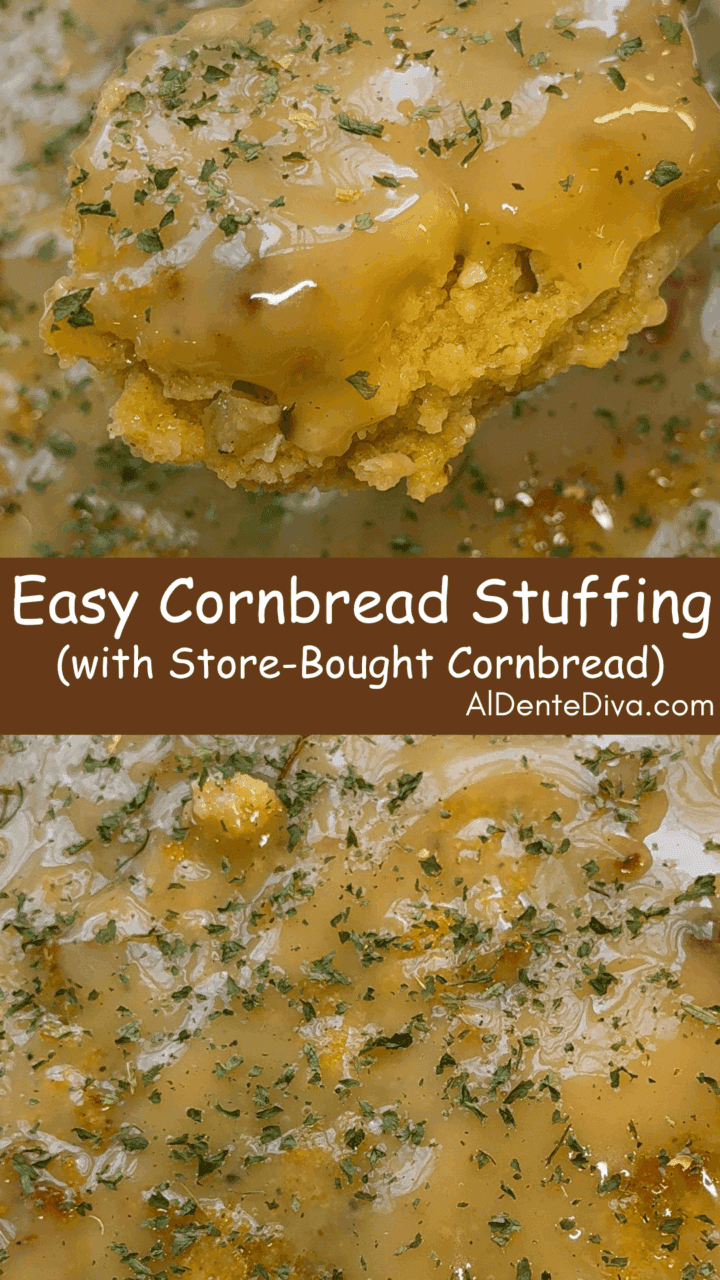 EASY CORNBREAD STUFFING (WITH STORE BOUGHT CORNBREAD)