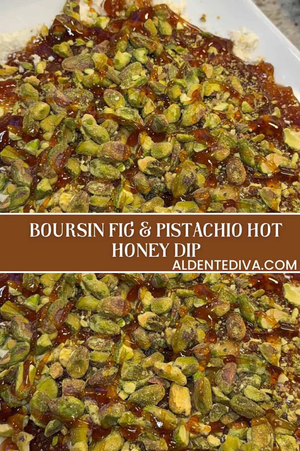 BOURSIN FIG & PISTACHIO HOT HONEY DIP