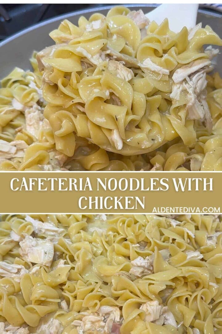 CREAMY CAFETERIA NOODLES WITH CHICKEN