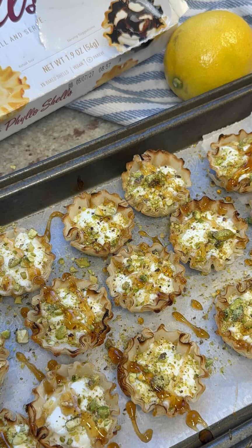 MINI RICOTTA & HOT HONEY PHYLLO CUPS